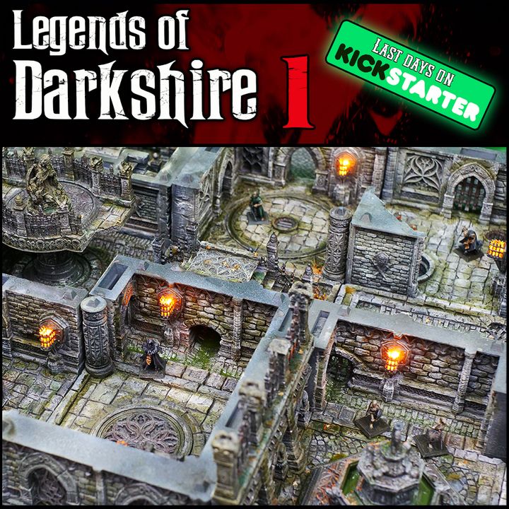 3D Printable Legends of Darkshire 1 : Grimdark Gothic terrain by DecoQuest Workshop