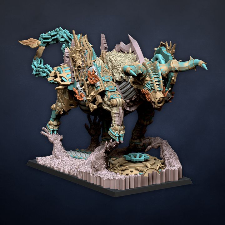3D Printable Great Bull of Shamut by Dragon's Lake Miniaturas