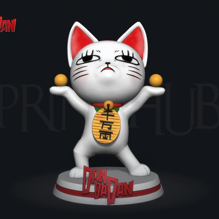 3D Printable Cat Turbo Granny 3D Fan art by Printhub