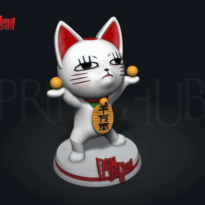 3D Printable Cat Turbo Granny 3D Fan art by Printhub