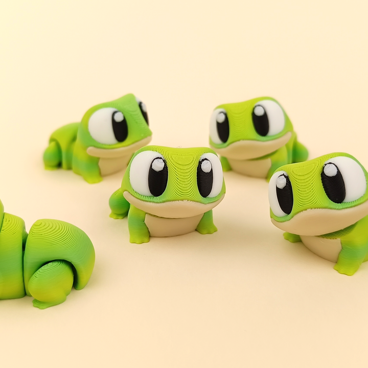 3D Printable Flexi Mini Frog Print-in-place by 3DGOB