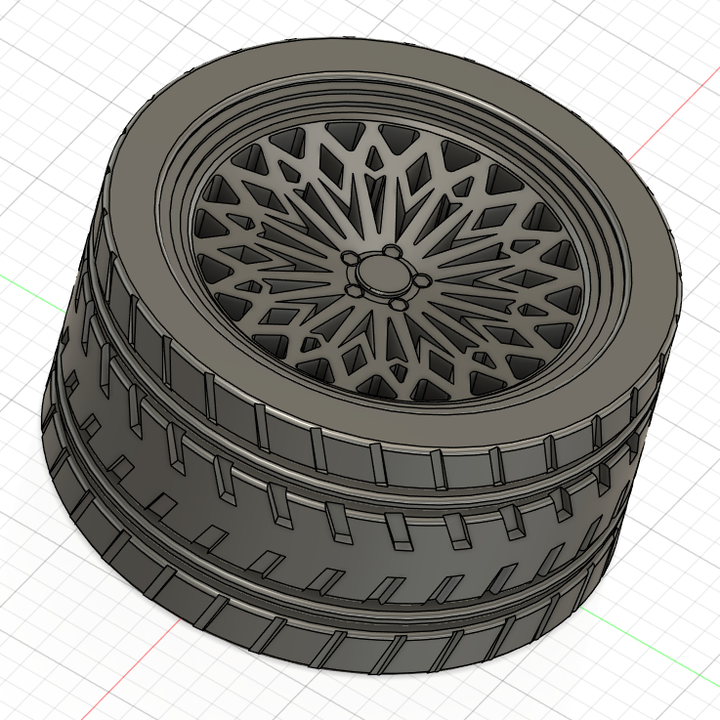 3D Printable Rims with tyres by Dullahans_Workshop
