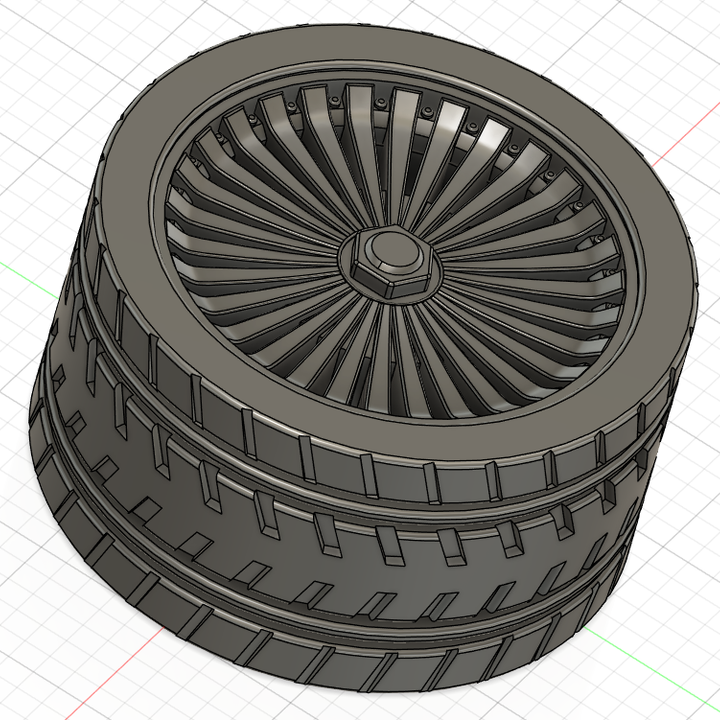 3D Printable Rims with tyres by Dullahans_Workshop