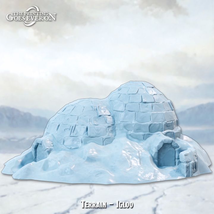 3D Printable Igloo - Supportless Terrain by The Printing Goes Ever On