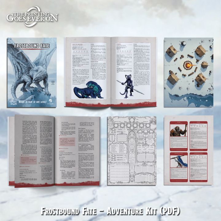 3D Printable Frostbound Fate - Adventure Kit PDF Resources by The ...