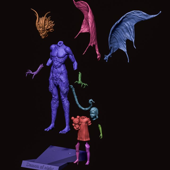 3D Printable Demon of Night 3D print model by Andrii Akhtyrskyi