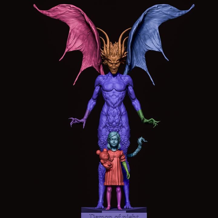3D Printable Demon of Night 3D print model by Andrii Akhtyrskyi