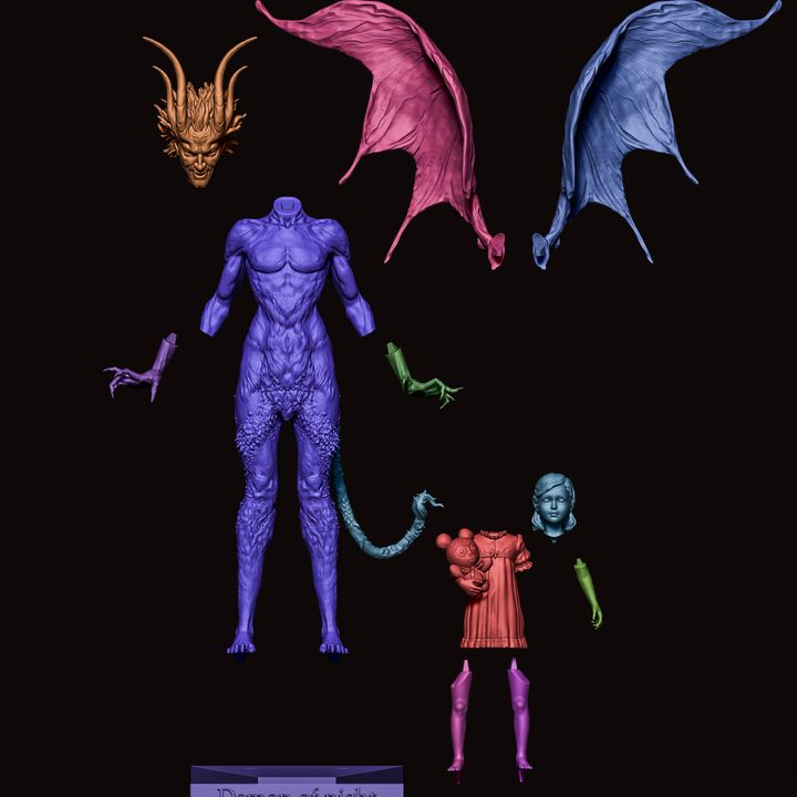 3D Printable Demon of Night 3D print model by Andrii Akhtyrskyi