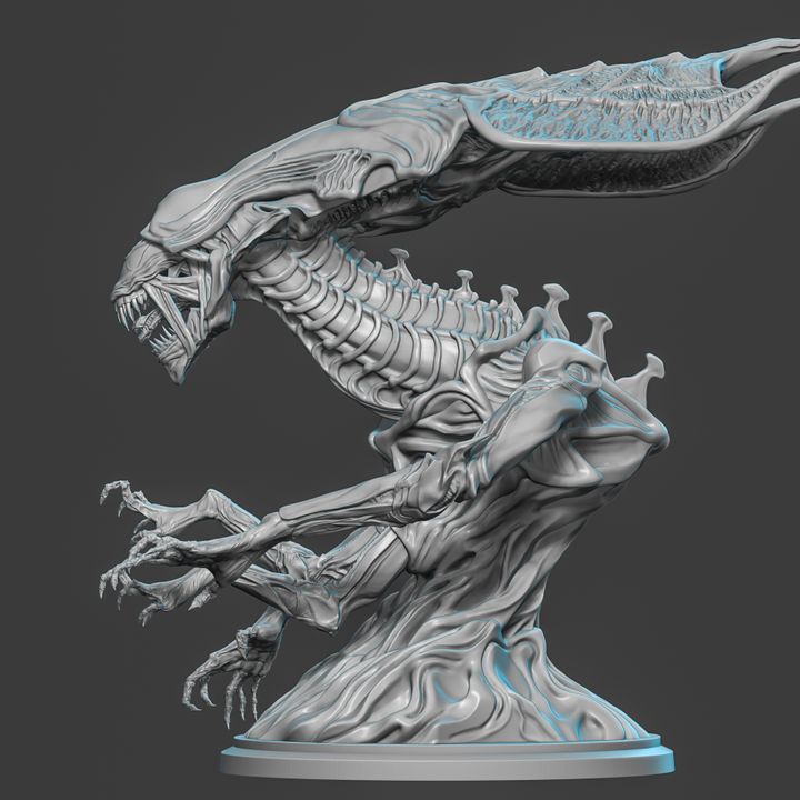 3D Printable Alien Queen 3D print model by Andrii Akhtyrskyi