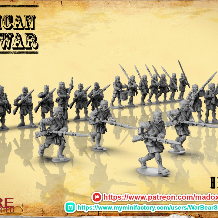 3D Printable ACW Union Highlanders by BattleCat Miniatures