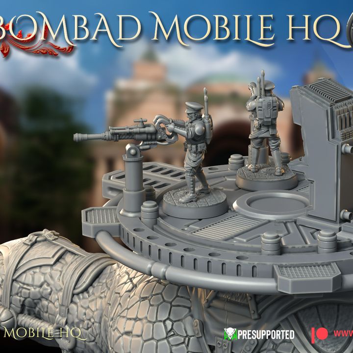 3D Printable Bombad Mobile HQ by War Bear 3D Studios