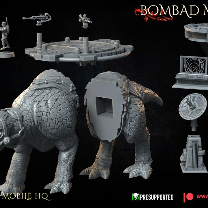 3D Printable Bombad Mobile HQ by War Bear 3D Studios