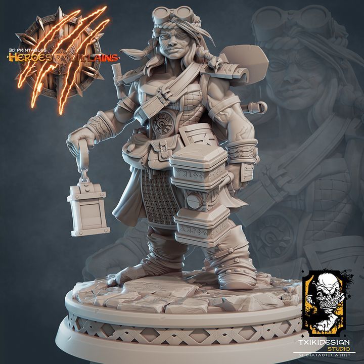 3D Printable Heroines Set by Javier Txiki Tejedor