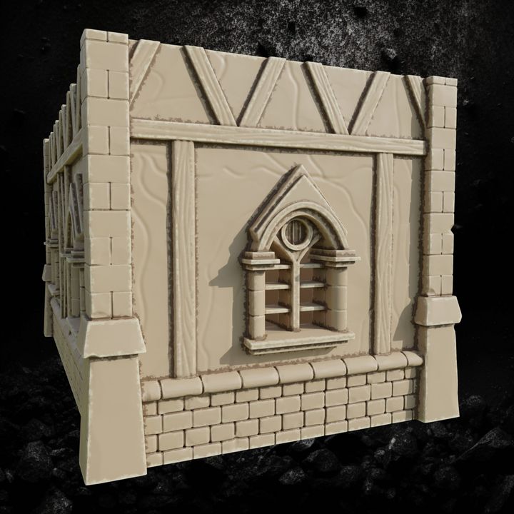 3D Printable Arcane Bastion Wall by Galandir's Pit & Cie