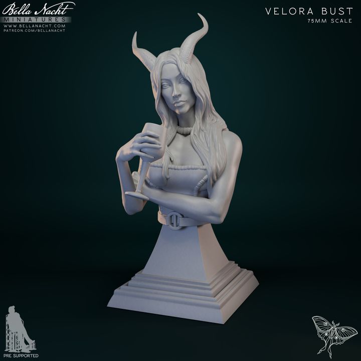 3D Printable Velora & Veyron Busts by Bella Nacht Minis