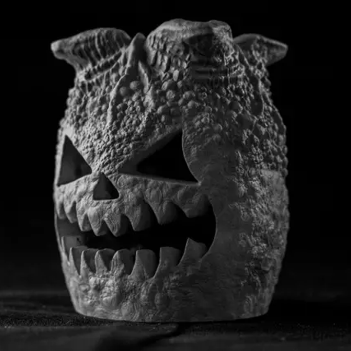 3D Printable Alien Egg Jack o' Lantern LED Tealight by Lantern Lore