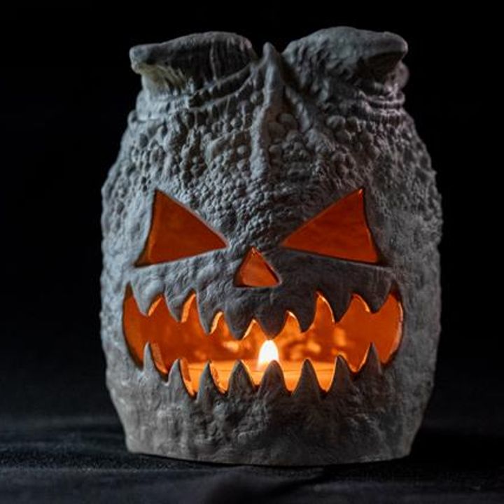 3D Printable Alien Egg Jack o' Lantern LED Tealight by Lantern Lore
