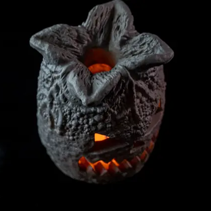 3D Printable Alien Egg Jack o' Lantern LED Tealight by Lantern Lore