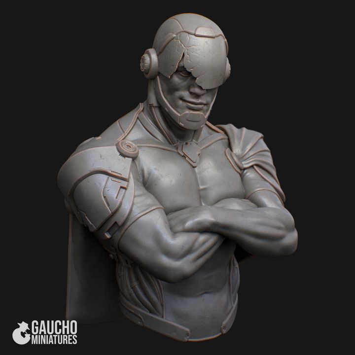 3D Printable Sheriff Cooper by Gaucho Miniatures