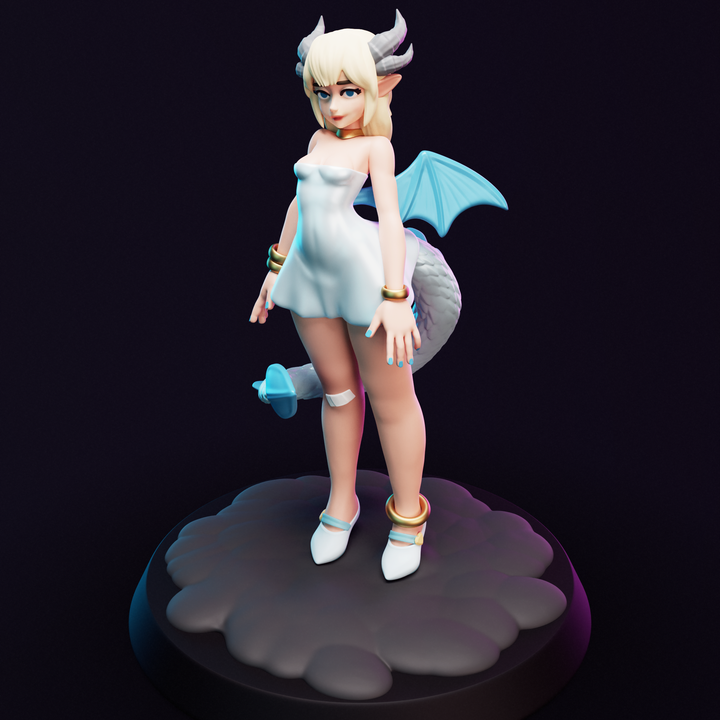 3D Printable Amara, Dragon of Mercy by Lavender Devilry