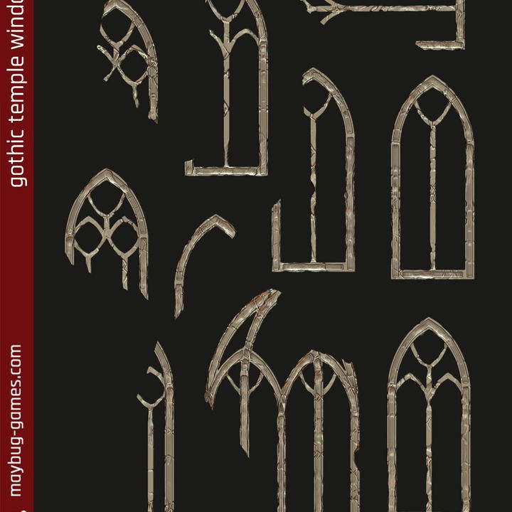 3D Printable bits Gothic Temple by Krzysztof Hawryszczuk