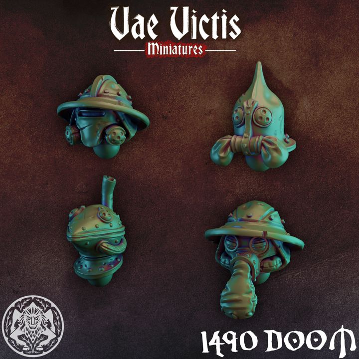 3D Printable Modular helmets : 1490 DOOM collaboration by Vae Victis ...