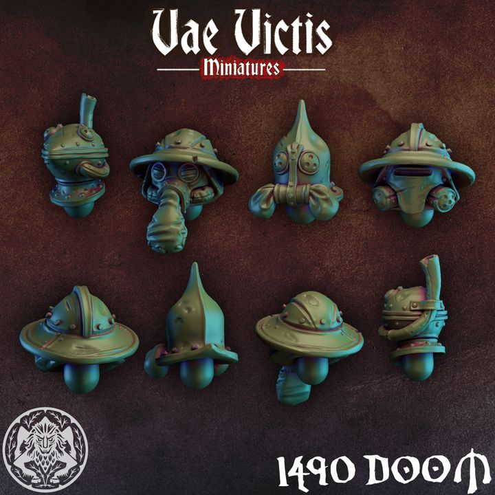 3D Printable Modular helmets : 1490 DOOM collaboration by Vae Victis ...