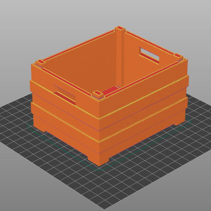 3D Printable Modular crates by oz tzemach