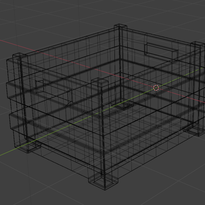 3D Printable Modular crates by oz tzemach