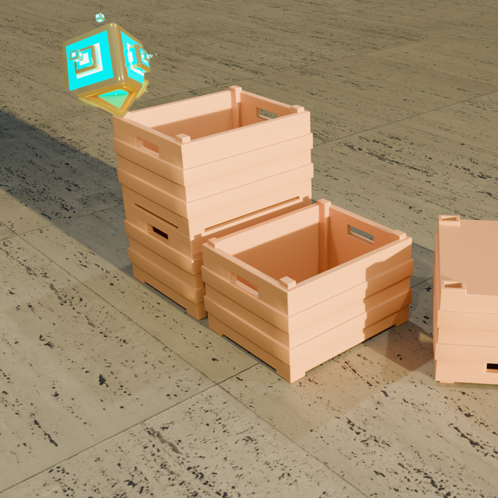 3D Printable Modular crates by oz tzemach