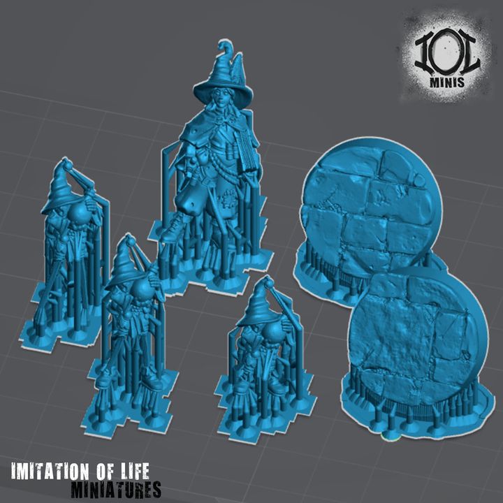 3D Printable Apprentice and Familiar by Imitation of Life Miniatures