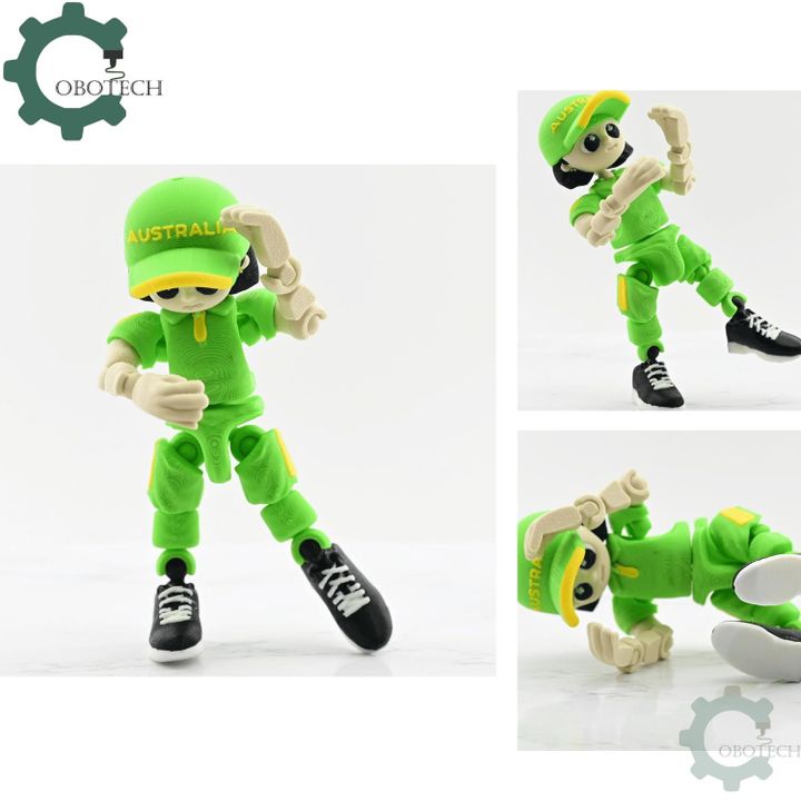 3D Printable Cobotech Articulated Posable Australian Break Dancer by ...