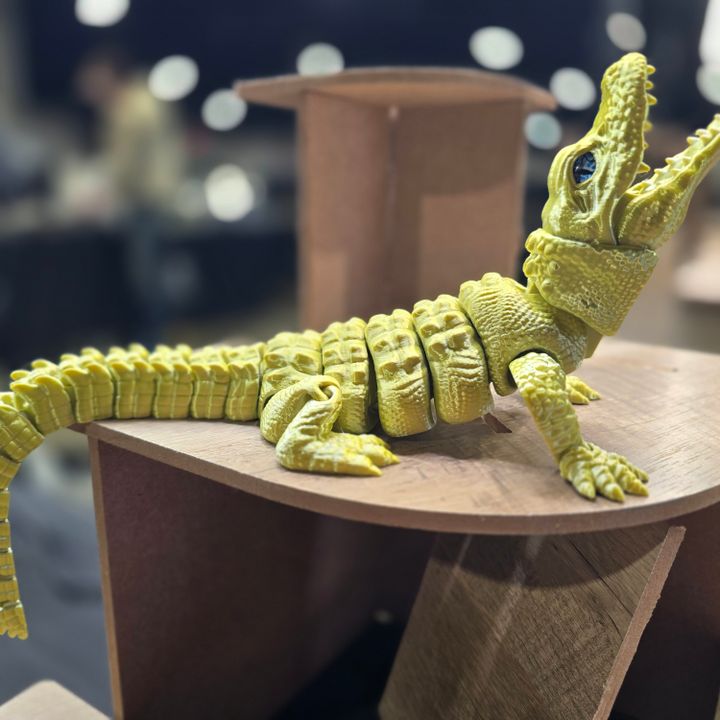 3D Printable Articulated Alligator by RAKI-BOX