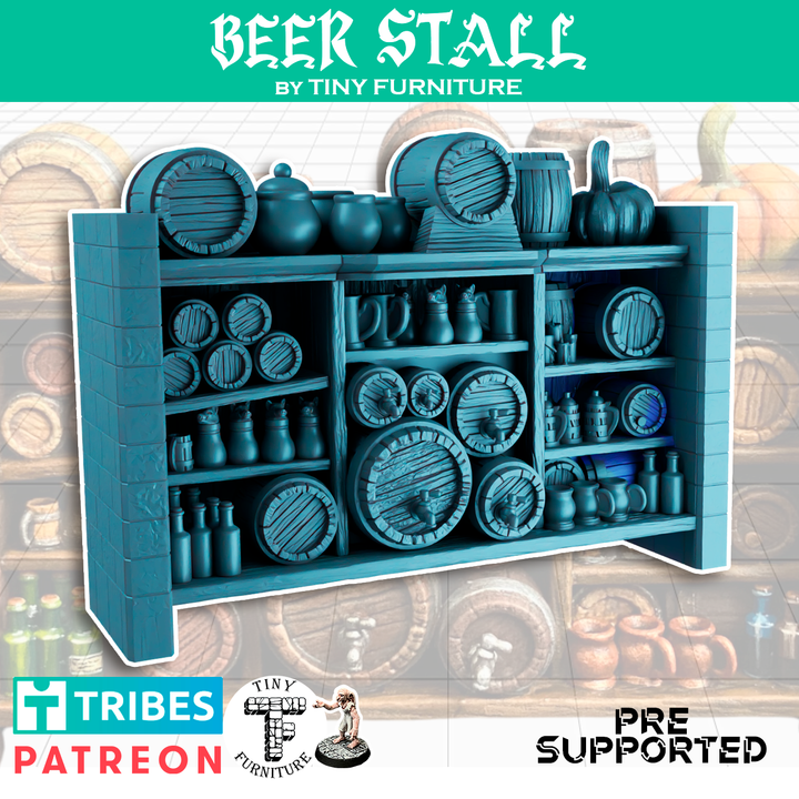 3D Printable Beer Stall by Tiny Furniture