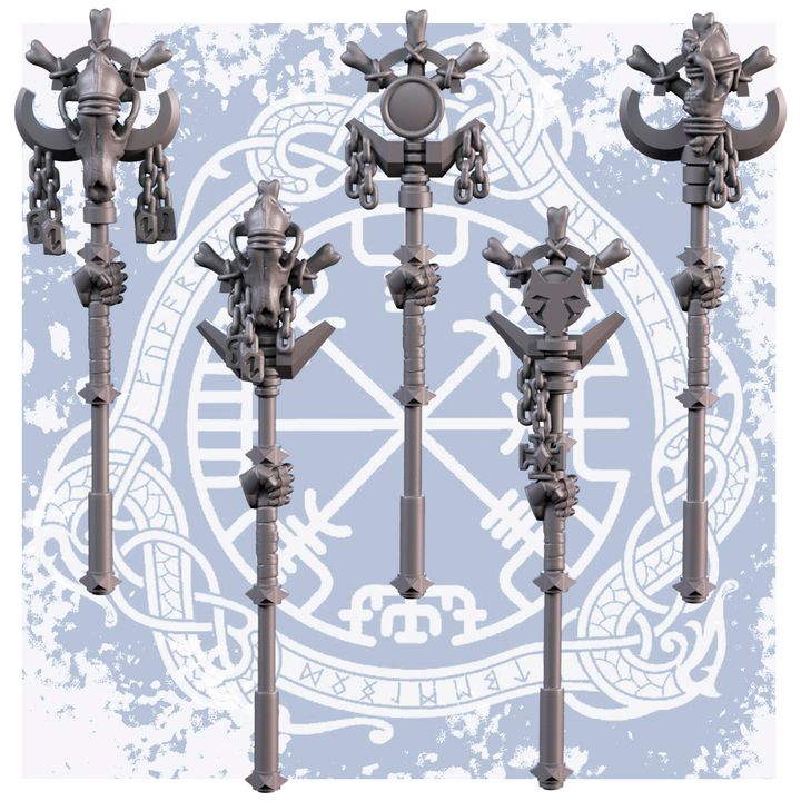 3D Printable Mage staff (Tribe Exclusive) by Sergeant Hammer