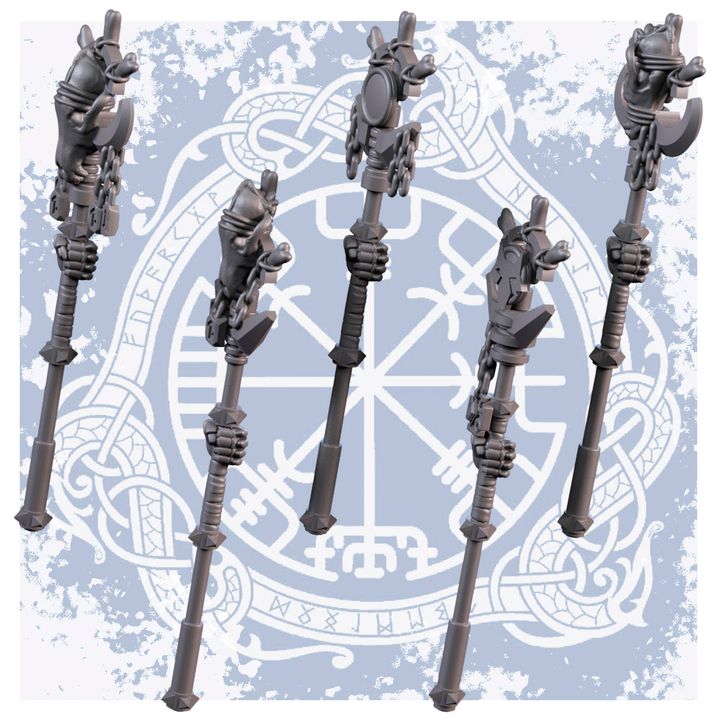 3D Printable Mage staff (Tribe Exclusive) by Sergeant Hammer