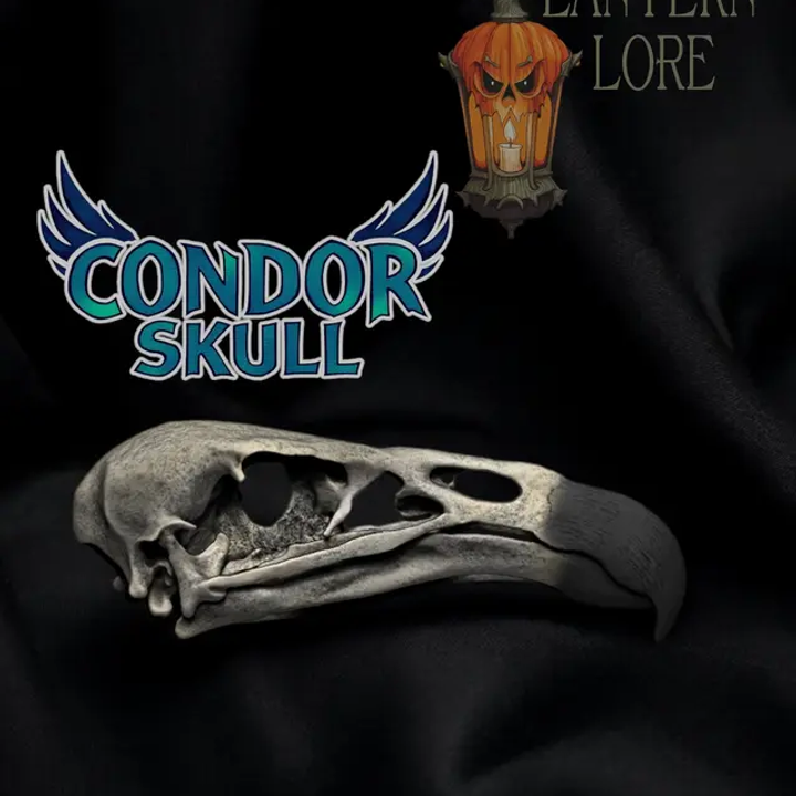 3D Printable California Condor Skull by Lantern Lore
