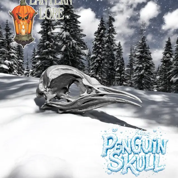 3D Printable King Penguin Skull by Lantern Lore