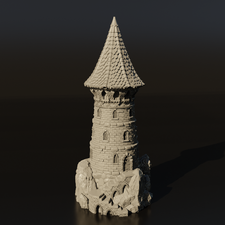 3D Printable Mage Tower by 42studio