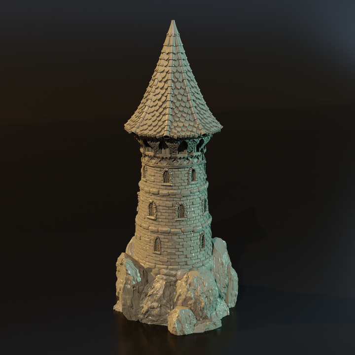 3D Printable Mage Tower by 42studio