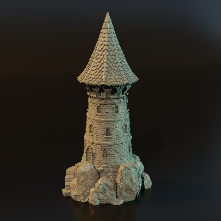 3D Printable Mage Tower by 42studio