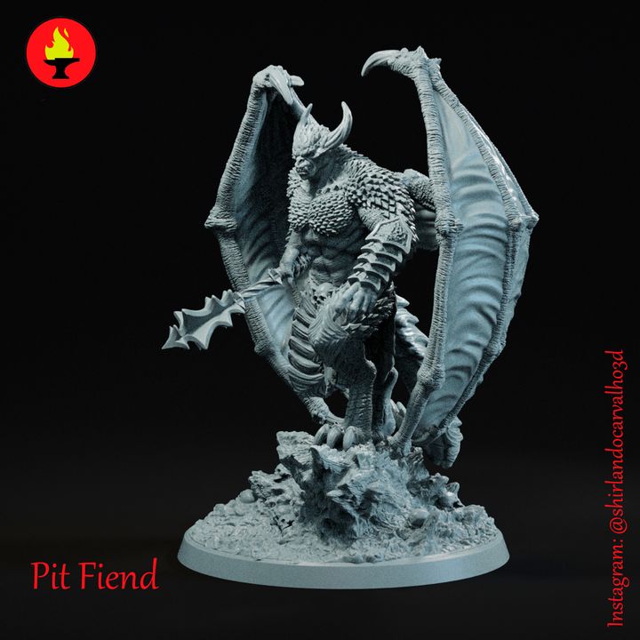 3D Printable Pit Fiend by Evil Forge Studio