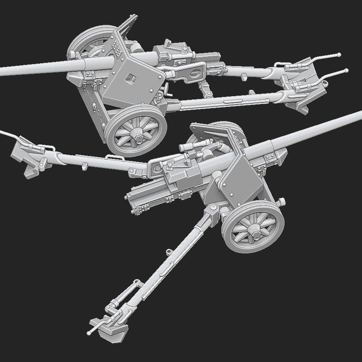 3D Printable PaK40 by Propylene Foliescu