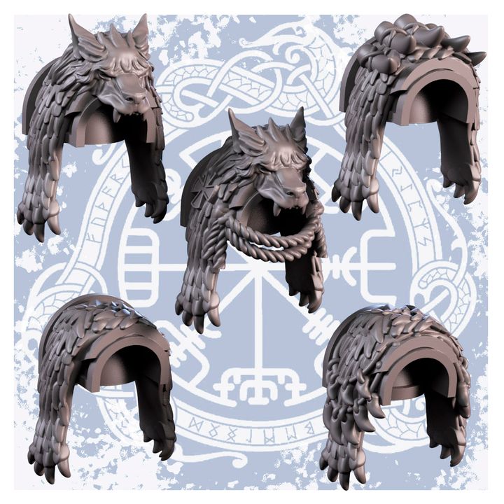 3D Printable Elite Wolf Shoulders (Promo Exclusive) by Sergeant Hammer