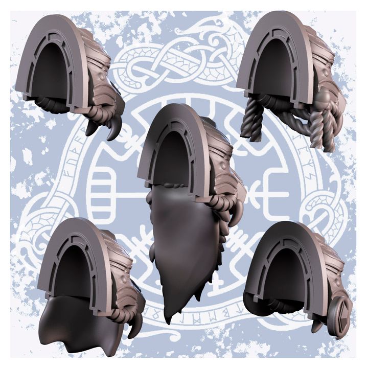 3D Printable Elite Wolf Shoulders by Sergeant Hammer