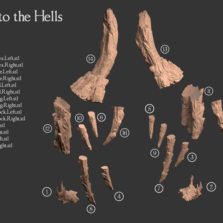 3D Printable HELL! Bundle - Hellscape Terrain by Making Tlon
