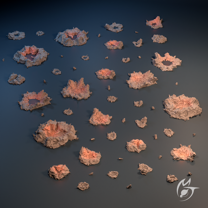 3D Printable Hellscape Blood Pools by Making Tlon