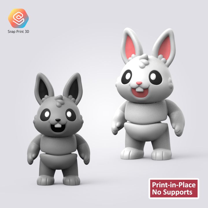 3D Printable Flexi Rabbit by SNAP PRINT 3D