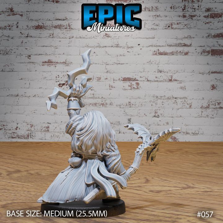 3D Printable Elemental Magic Dwarf Set / Dwarfen Warrior Magician ...