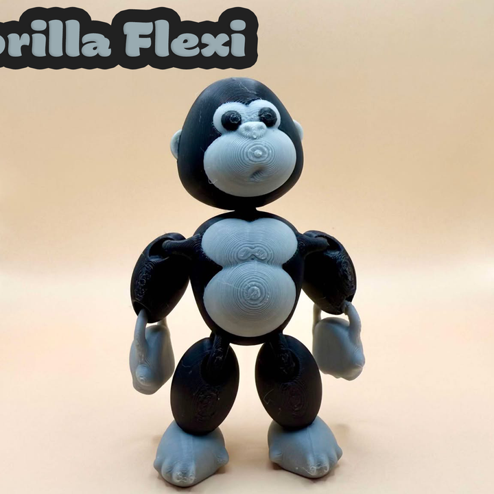 3D Printable Gorilla Flexi by Shawn Pena